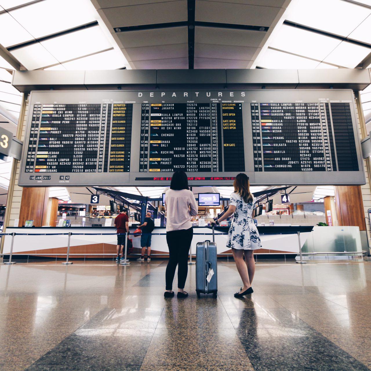 Not sure about you, but we always check-in super early when we fly out ...
